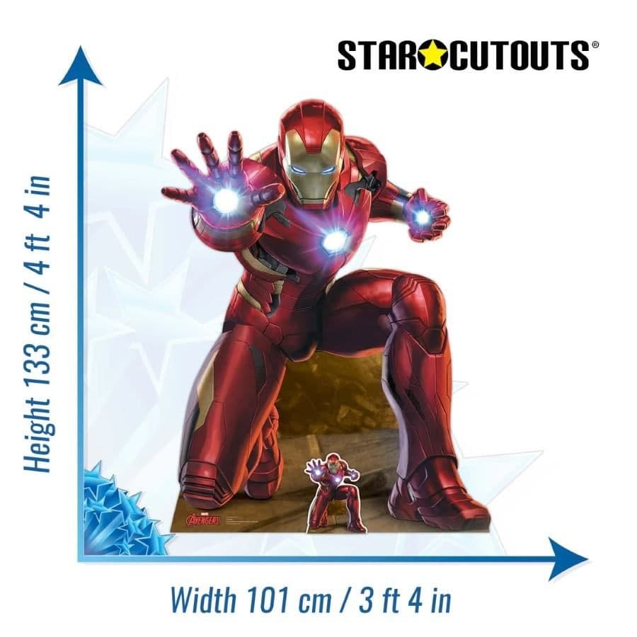 AVENGERS IRON MAN TRIPLE REPULSOR BEAM CARDBOARD CUT OUT