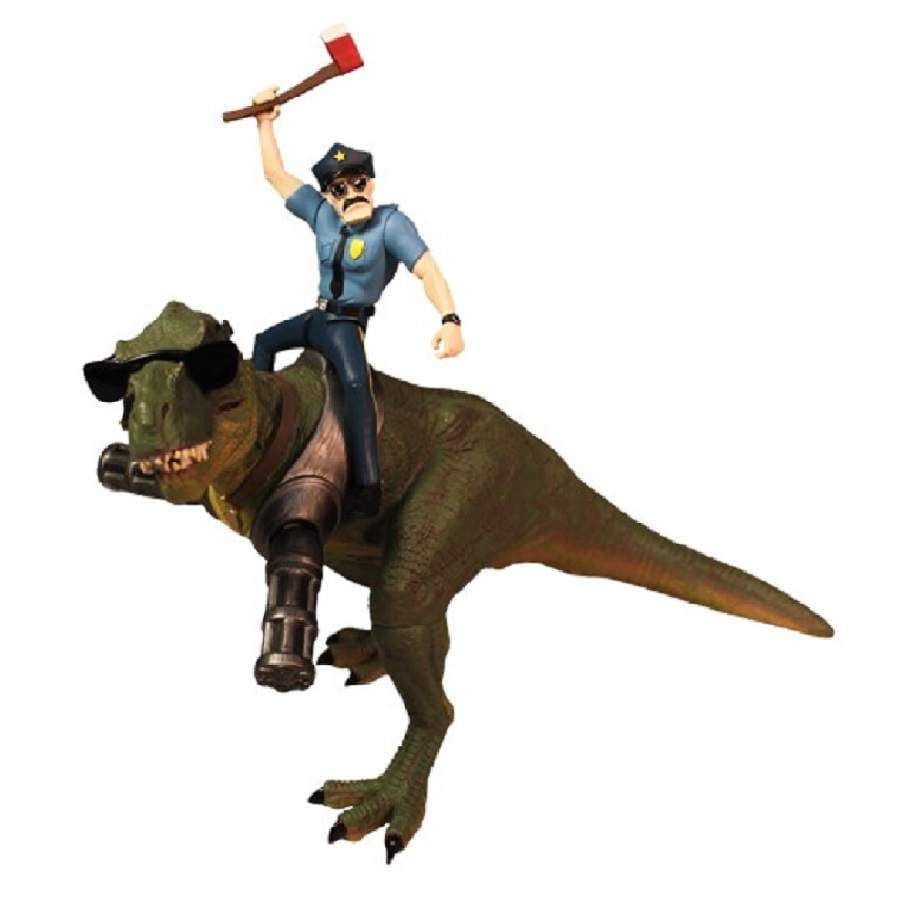 AXE COP 4" SCALE AXE COP AND WEXTER ACTION FIGURES BOX SET FROM MEZCO TOYZ
