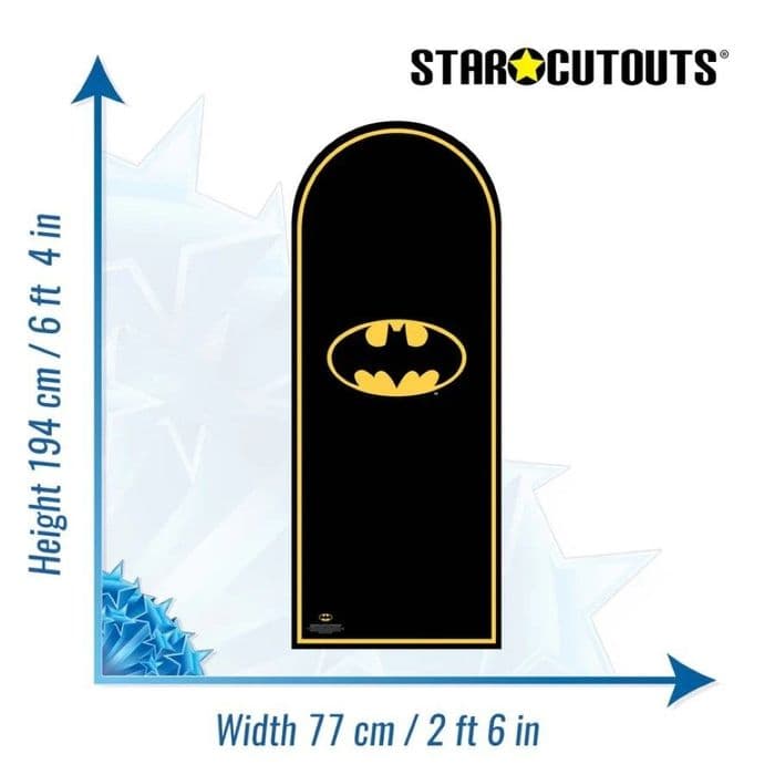 BATMAN LOGO BACKDROP CARDBOARD CUT OUT