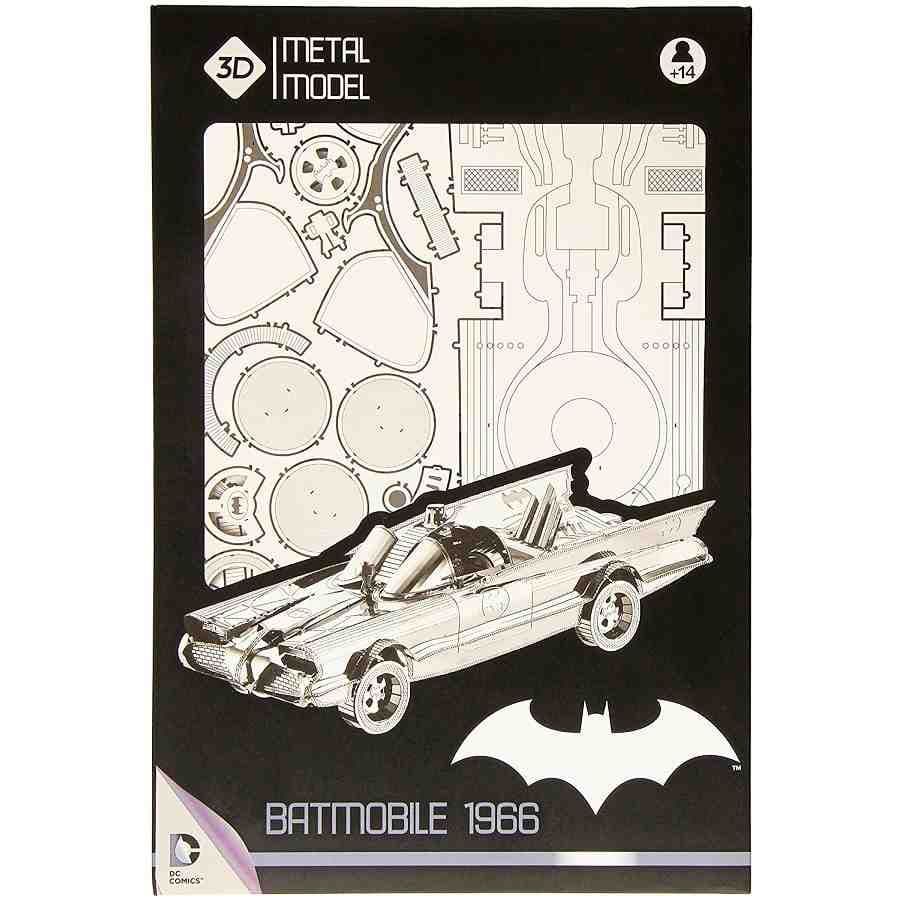 BATMAN SUPER SIZE 1966 BATMOBILE 3D METAL MODEL KIT FROM SD TOYS