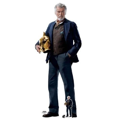 BLACK ADAM DOCTOR FATE WITH CAPE PIERCE BROSNAN LIFE SIZE CARDBOARD CUT OUT