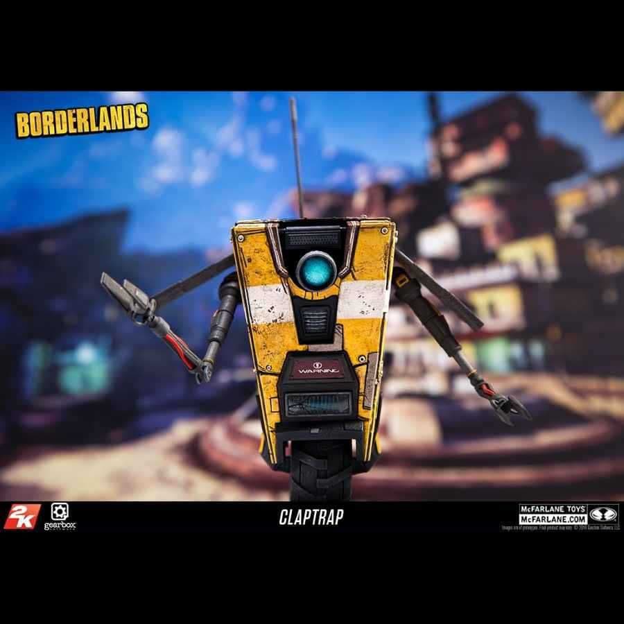 BORDERLANDS CLAPTRAP DELUXE BOX SET ACTION FIGURE FROM MCFARLANE TOYS