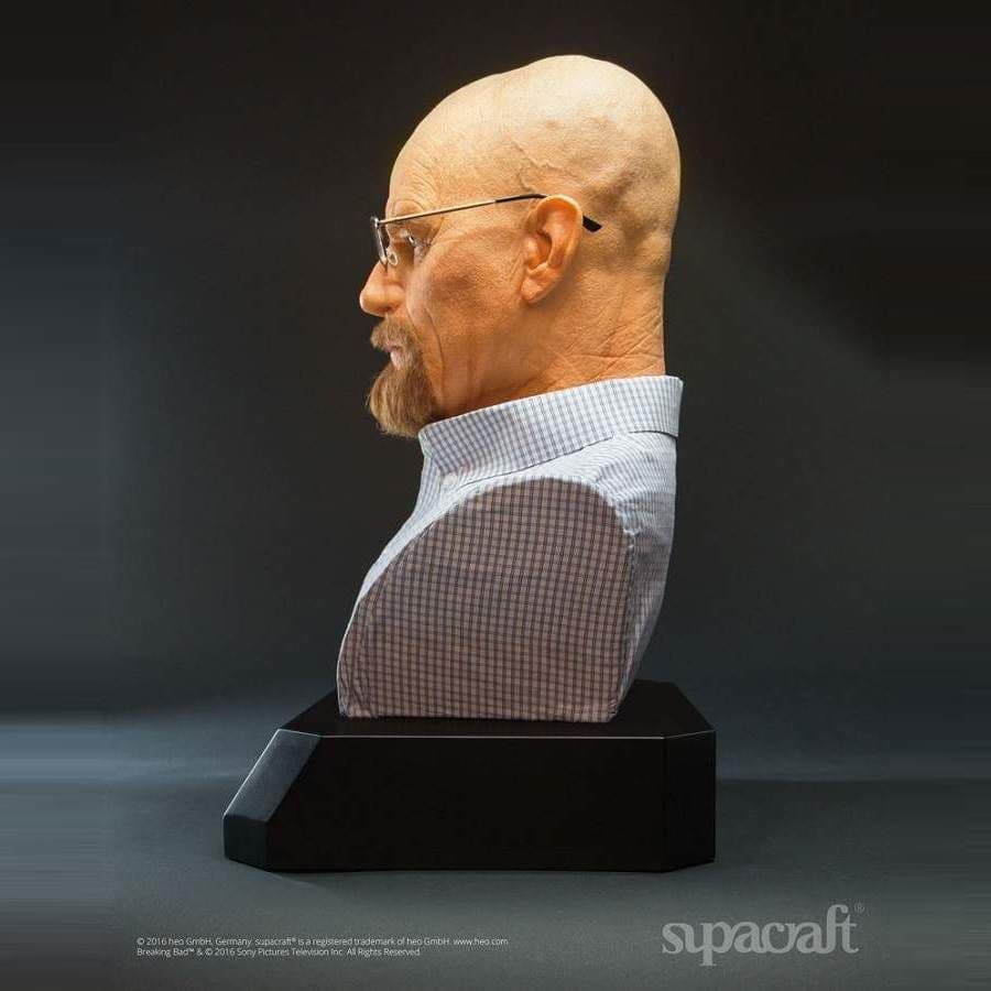 BREAKING BAD WALTER WHITE LIMITED EDITION LIFE-SIZE BUST BY SUPACRAFT