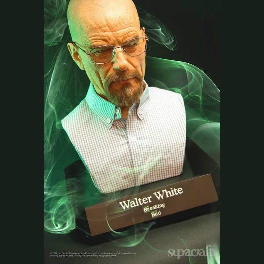 BREAKING BAD WALTER WHITE LIMITED EDITION LIFE-SIZE BUST BY SUPACRAFT