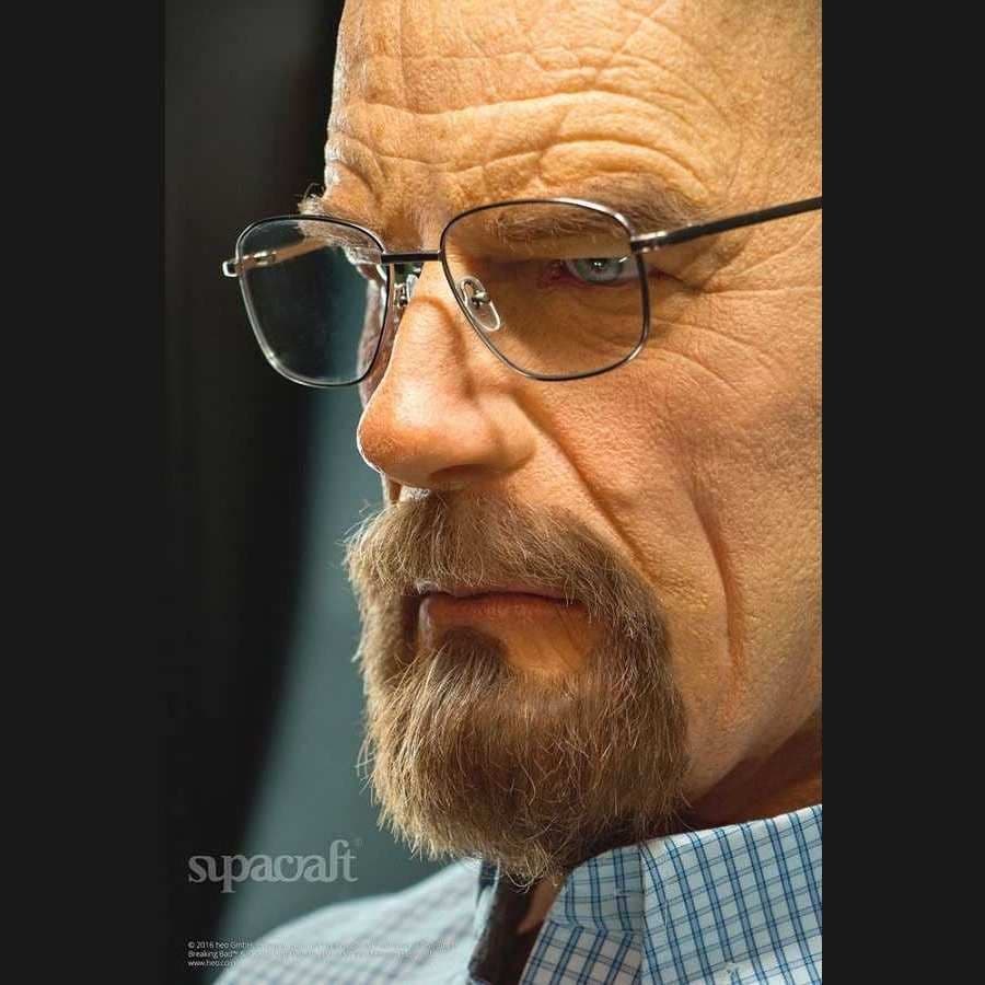 BREAKING BAD WALTER WHITE LIMITED EDITION LIFE-SIZE BUST BY SUPACRAFT