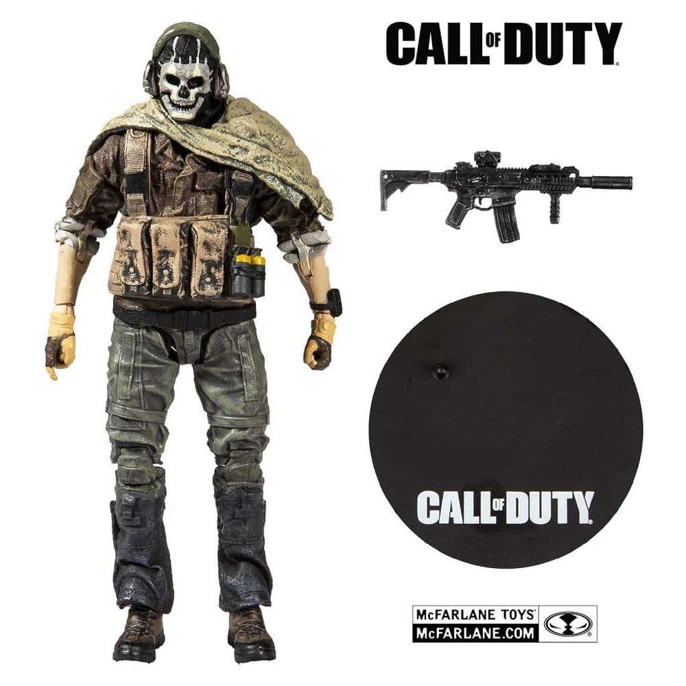 CALL OF DUTY MODERN WARFARE SIMON GHOST RILEY 7" ACTION FIGURE FROM ...