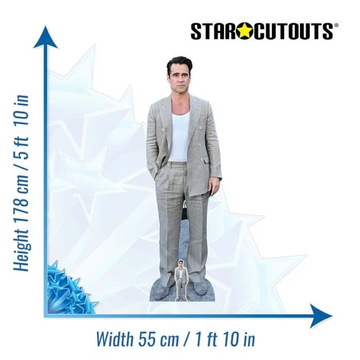 COLIN FARRELL LIFE SIZE CARDBOARD CUT OUT