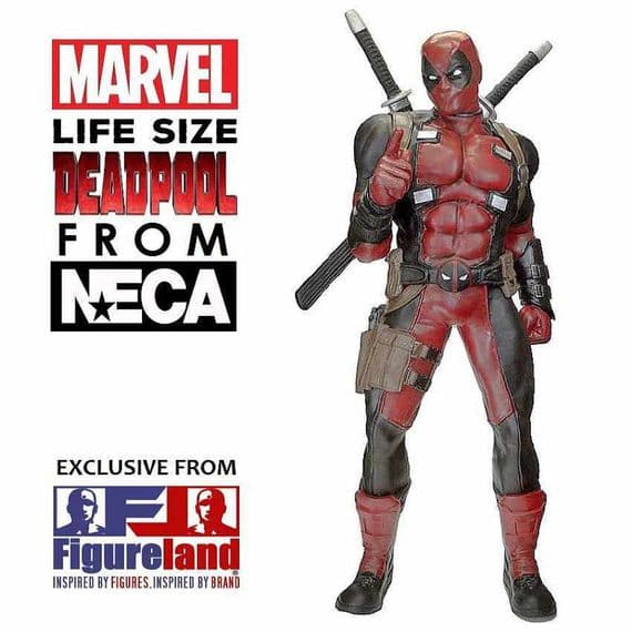 DEADPOOL LIFE SIZE MARVEL DEADPOOL FROM NECA