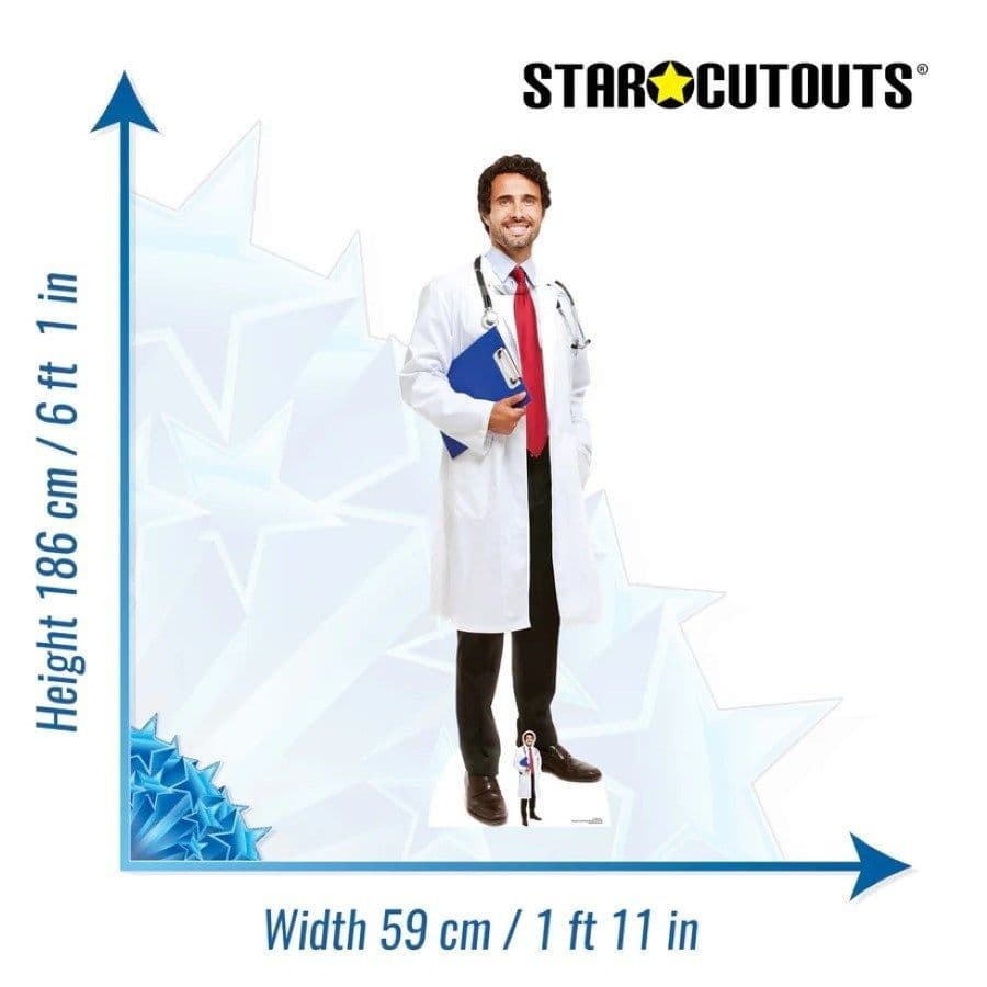 DOCTOR LIFE SIZE CARDBOARD CUT OUT