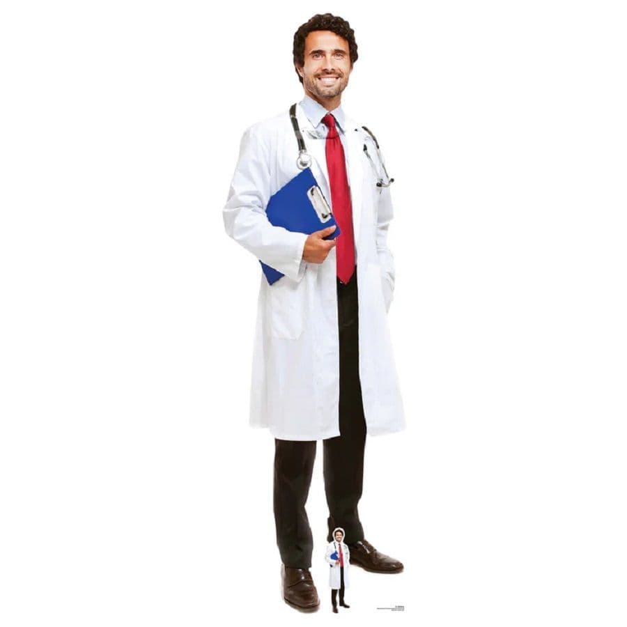 DOCTOR LIFE SIZE CARDBOARD CUT OUT