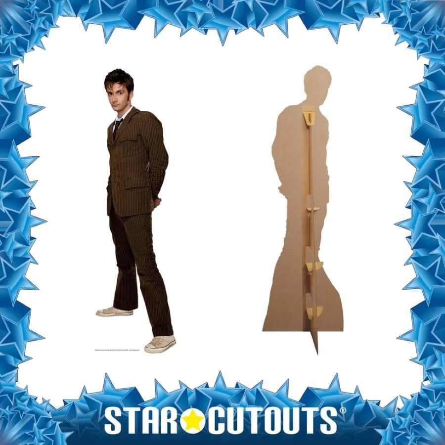DOCTOR WHO 10TH DOCTOR DAVID TENNANT IN BROWN SUIT LIFE SIZE CARDBOARD ...