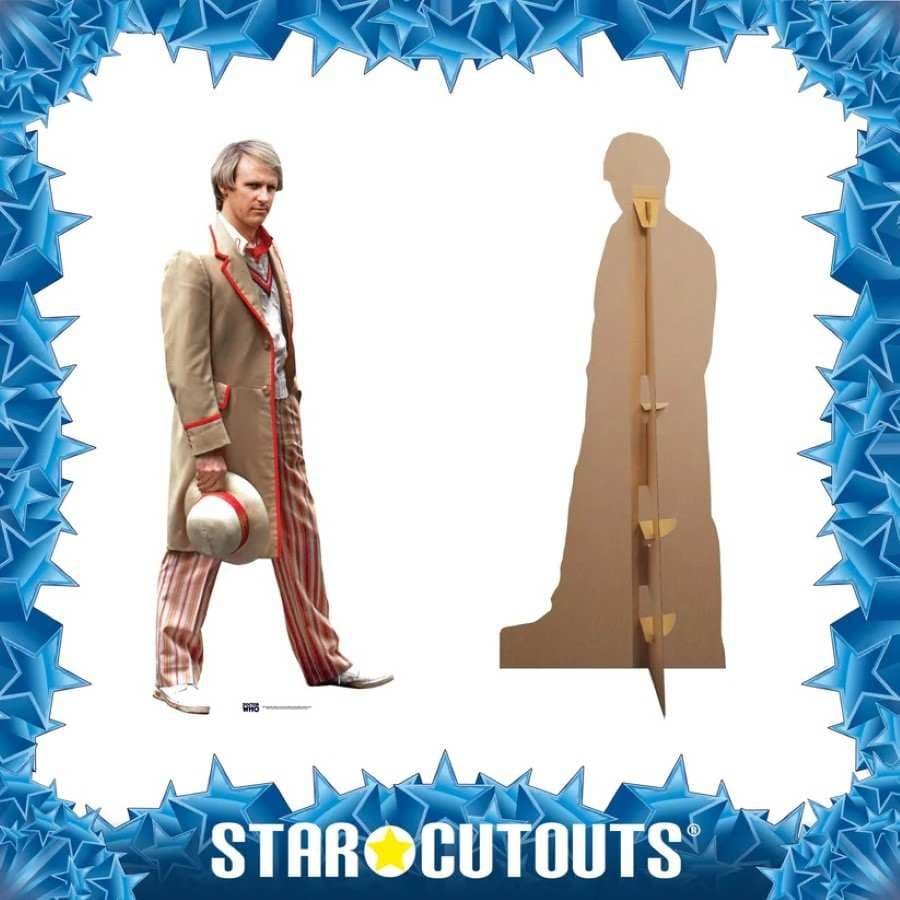 DOCTOR WHO 5TH DOCTOR PETER DAVISON LIFE SIZE CARDBOARD CUT OUT