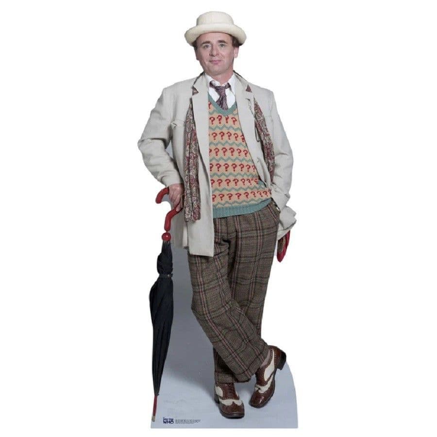 DOCTOR WHO 7TH DOCTOR SYLVESTER MCCOY LIFE SIZE CARDBOARD CUT OUT