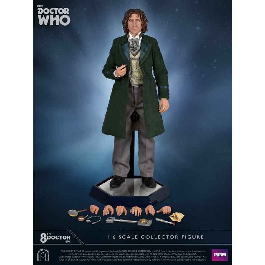 DOCTOR WHO 8TH DOCTOR 1 6 SCALE COLLECTOR FIGURE FROM BIG CHIEF STUDIOS