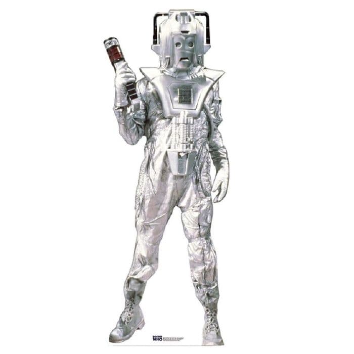 DOCTOR WHO CYBERMAN EARTHSHOCK LIFE SIZE CARDBOARD CUT OUT