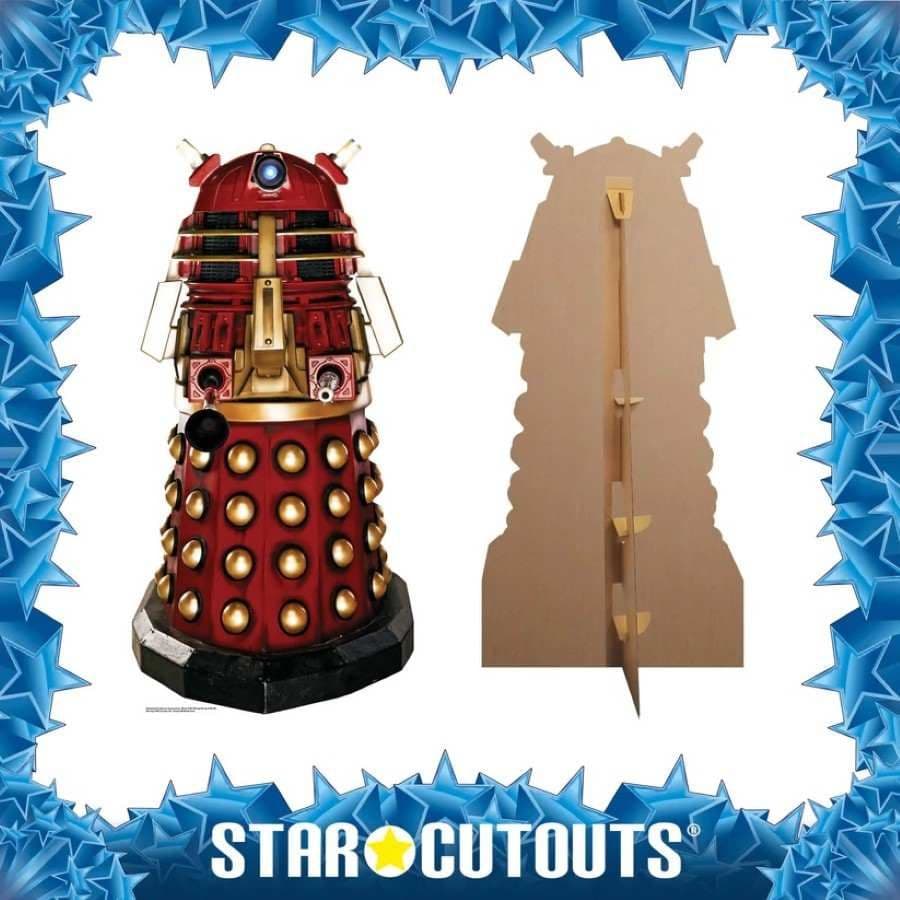 DOCTOR WHO DALEK SUPREME RED LIFE SIZE CARDBOARD CUT OUT