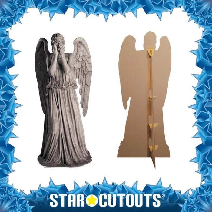 DOCTOR WHO WEEPING ANGEL BLINK ANGEL LIFE SIZE CARDBOARD CUT OUT