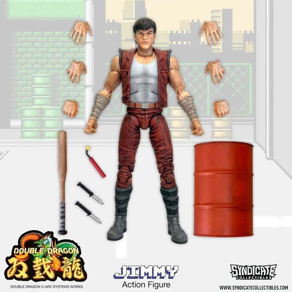 DOUBLE DRAGON JIMMY LEE 7 INCH DELUXE ACTION FIGURE FROM SYDICATE ...