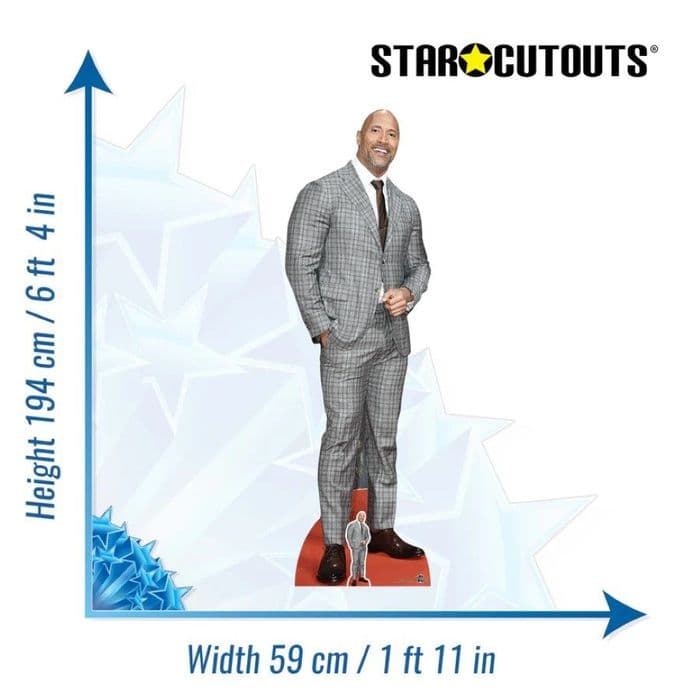 DWAYNE JOHNSON LIFE SIZE CARDBOARD CUT OUT