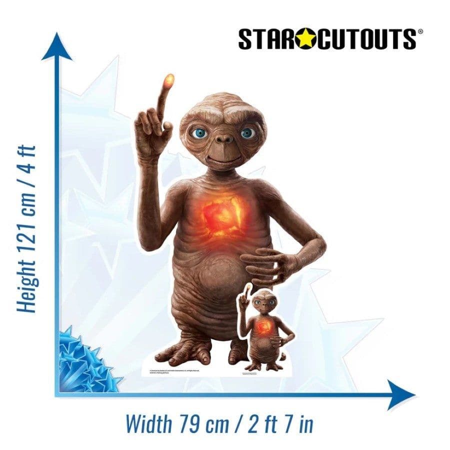 E T PHONE HOME 40TH ANNIVERSARY LIFE SIZE CARDBOARD CUT OUT