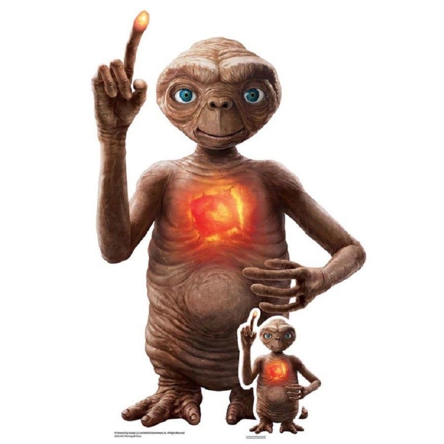 E T PHONE HOME 40TH ANNIVERSARY LIFE SIZE CARDBOARD CUT OUT