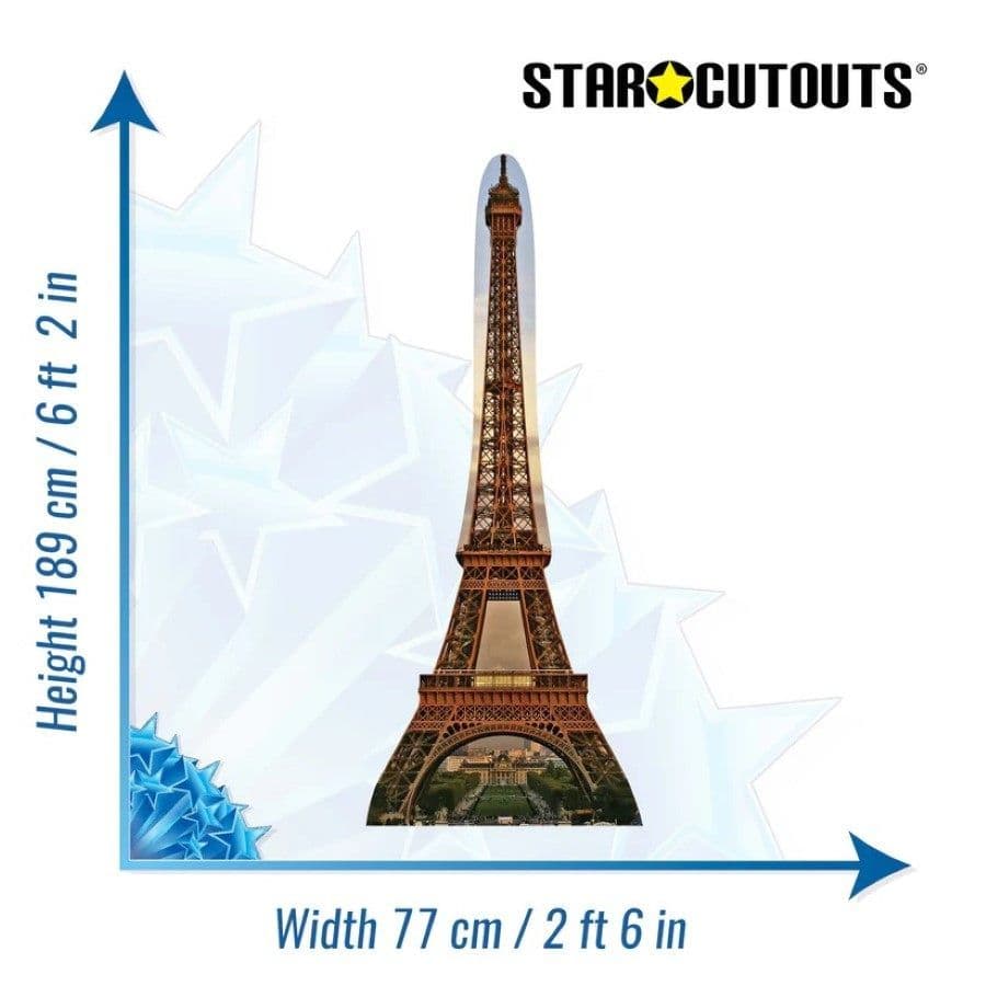 EIFFEL TOWER LANDMARK CARDBOARD CUT OUT