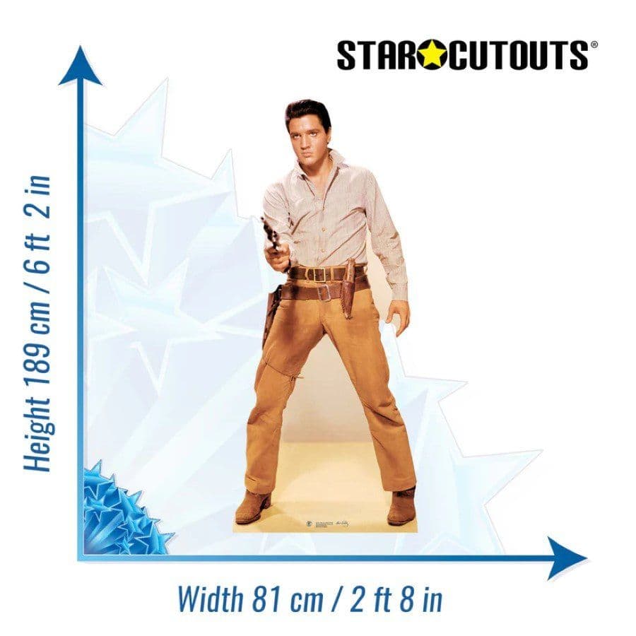 ELVIS PRESLEY GUNFIGHT LIFE SIZE CARDBOARD CUT OUT