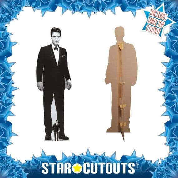 ELVIS PRESLEY IN TUXEDO LIFE SIZE CARDBOARD CUT OUT