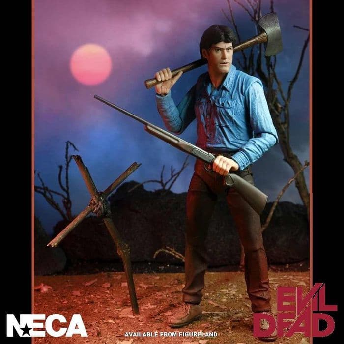 EVIL DEAD 40TH ANNIVERSARY ULTIMATE ASH 7" SCALE ACTION FIGURE FROM NECA