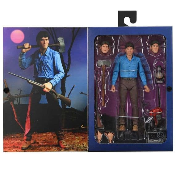 EVIL DEAD 40TH ANNIVERSARY ULTIMATE ASH 7" SCALE ACTION FIGURE FROM NECA