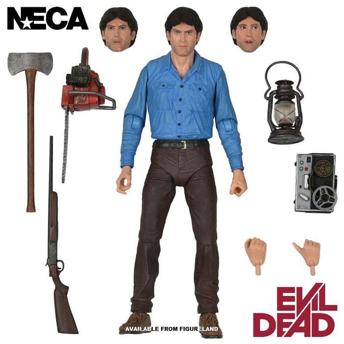 EVIL DEAD 40TH ANNIVERSARY ULTIMATE ASH 7" SCALE ACTION FIGURE FROM NECA