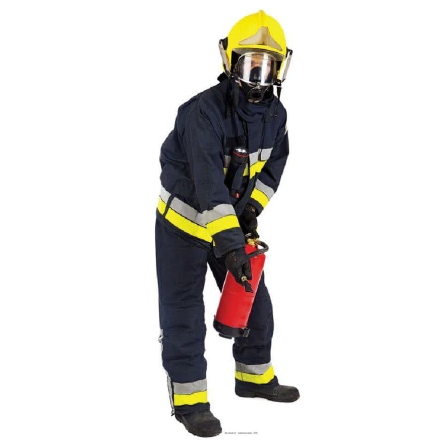 FIREMAN LIFE SIZE CARDBOARD CUT OUT
