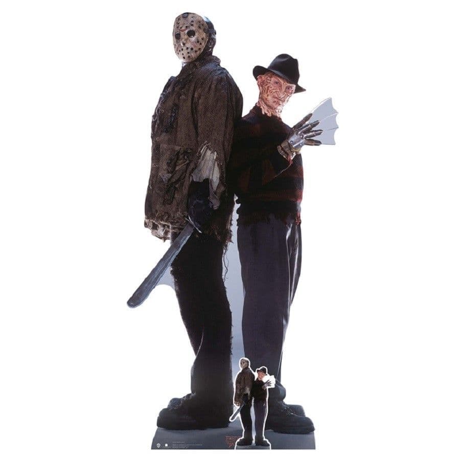 FREDDY VS JASON DOUBLE LIFE SIZE CARDBOARD CUT OUT