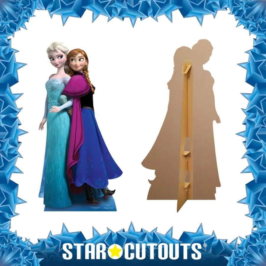 FROZEN ANNA AND ELSA DISNEY CARDBOARD CUT OUT