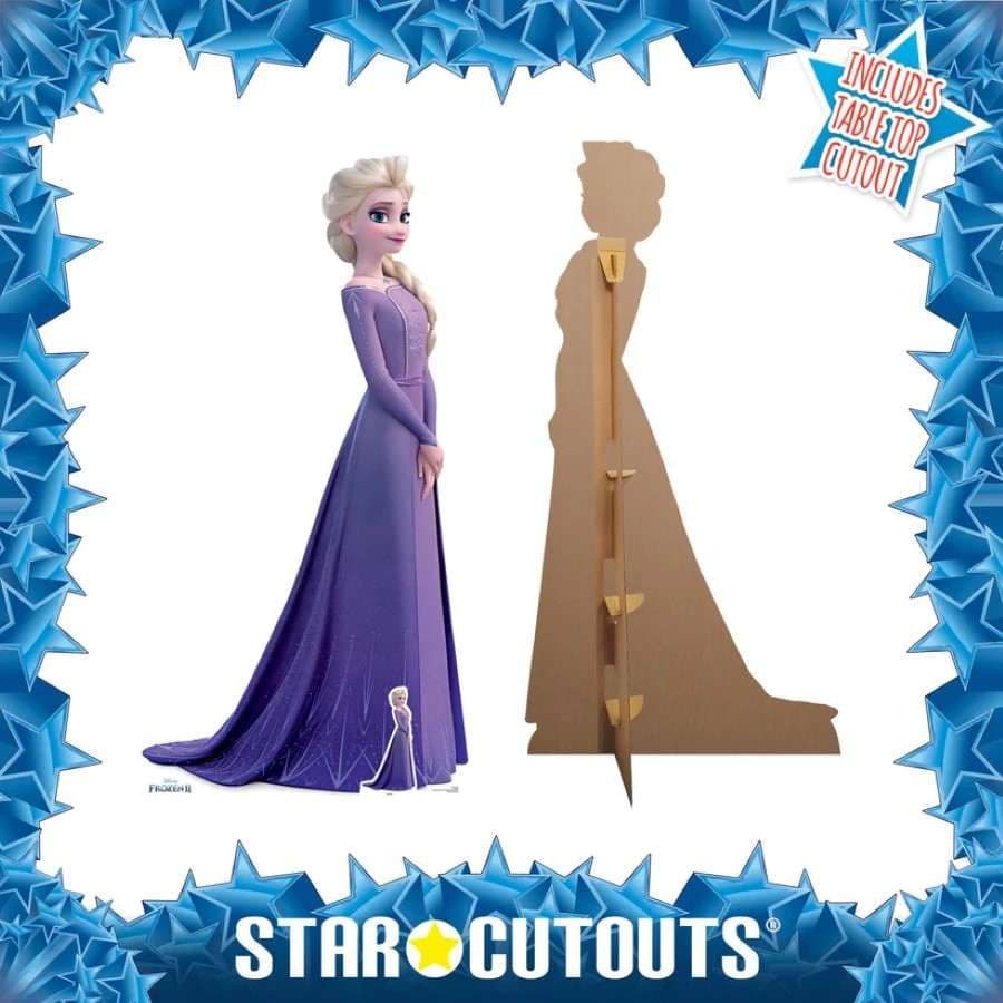 FROZEN ELSA VIOLET DRESS DISNEY CARDBOARD CUT OUT