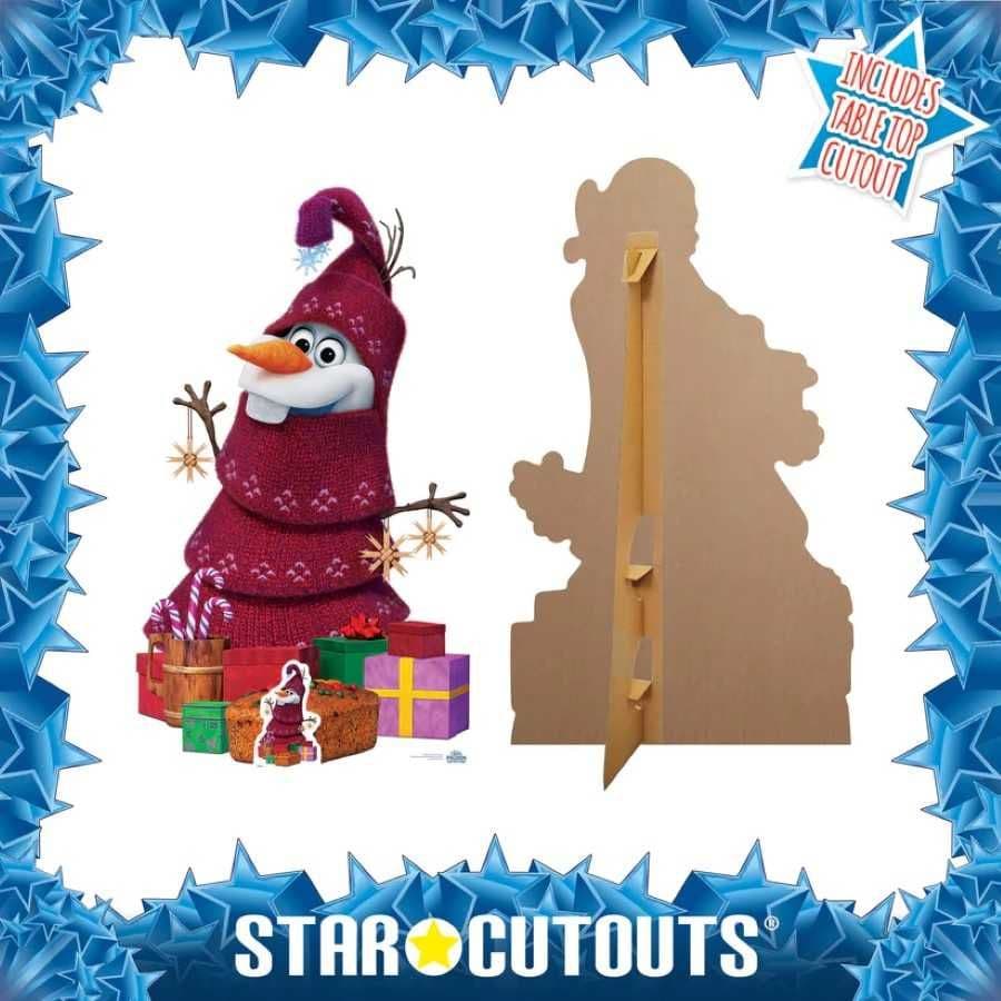 FROZEN OLAF CHRISMAS DISNEY CARDBOARD CUT OUT