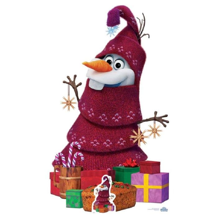 FROZEN OLAF CHRISMAS DISNEY CARDBOARD CUT OUT