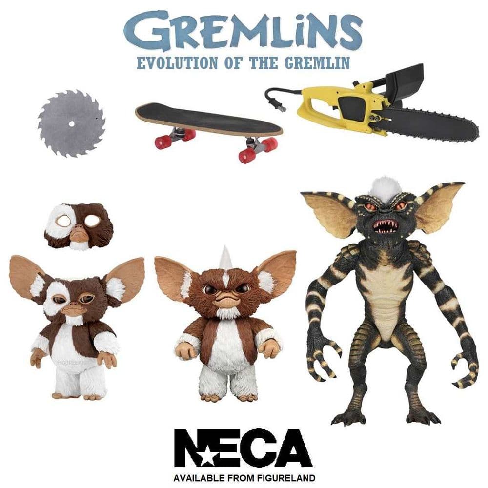 GREMLINS EVOLUTION OF THE GREMLIN 40TH ANNIVERSARY 7 INCH SCALE BOX SET ...