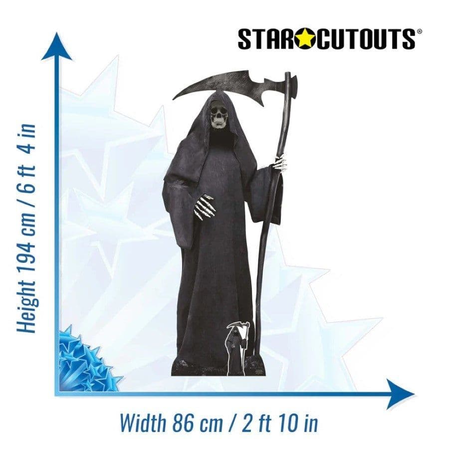 GRIM REAPER LIFE SIZE CARDBOARD CUT OUT