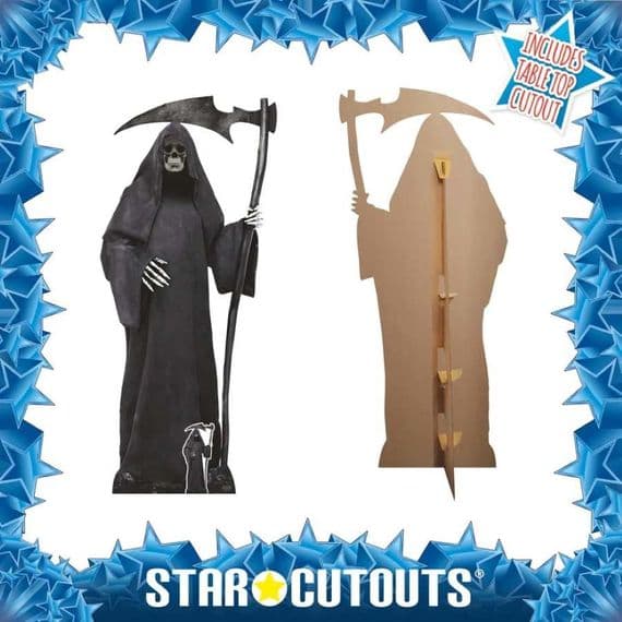 GRIM REAPER LIFE SIZE CARDBOARD CUT OUT