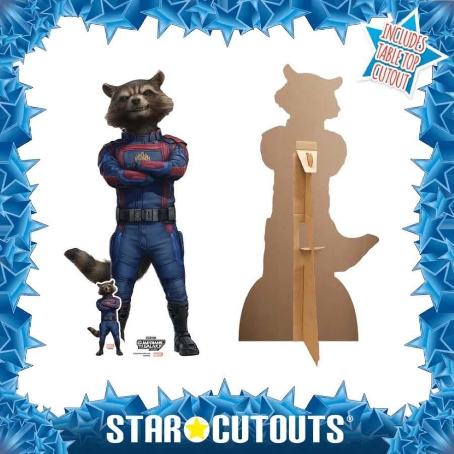 GUARDIANS OF THE GALAXY 3 ROCKET RACCOON LIFE SIZE CARDBOARD CUT OUT