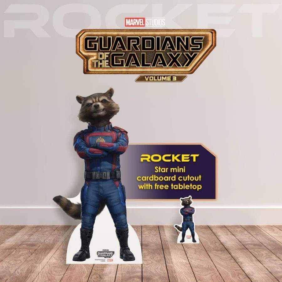 GUARDIANS OF THE GALAXY 3 ROCKET RACCOON LIFE SIZE CARDBOARD CUT OUT