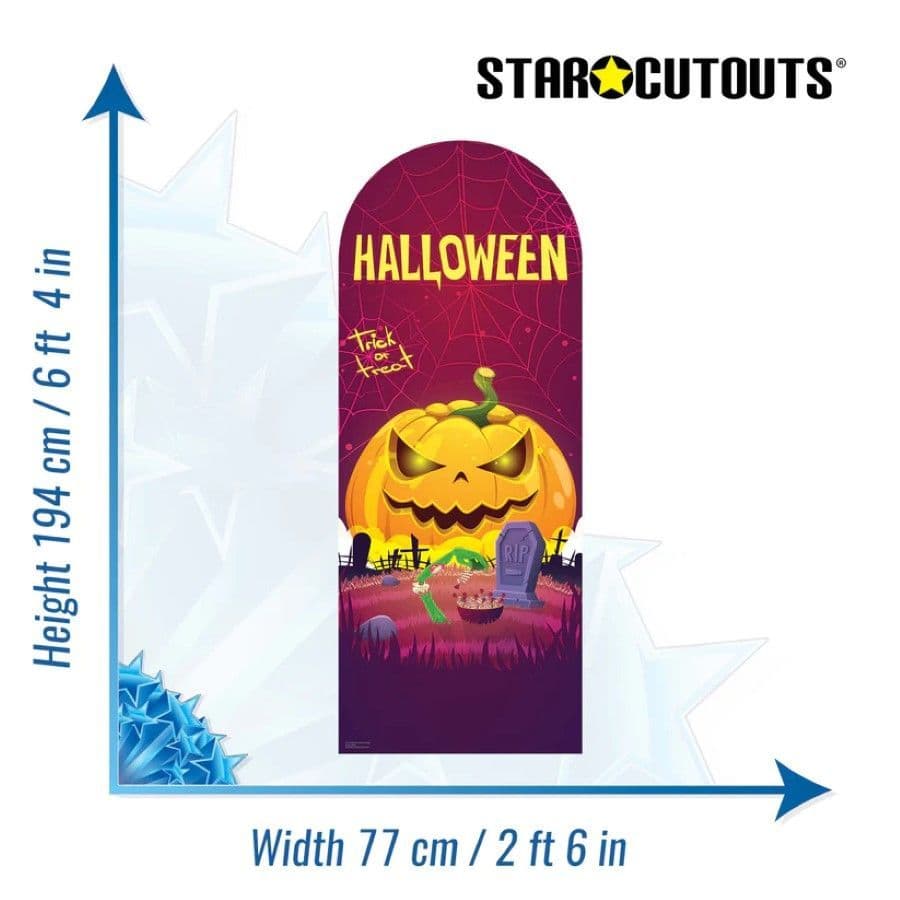 HALLOWEEN BACKDROP CARDBOARD CUT OUT