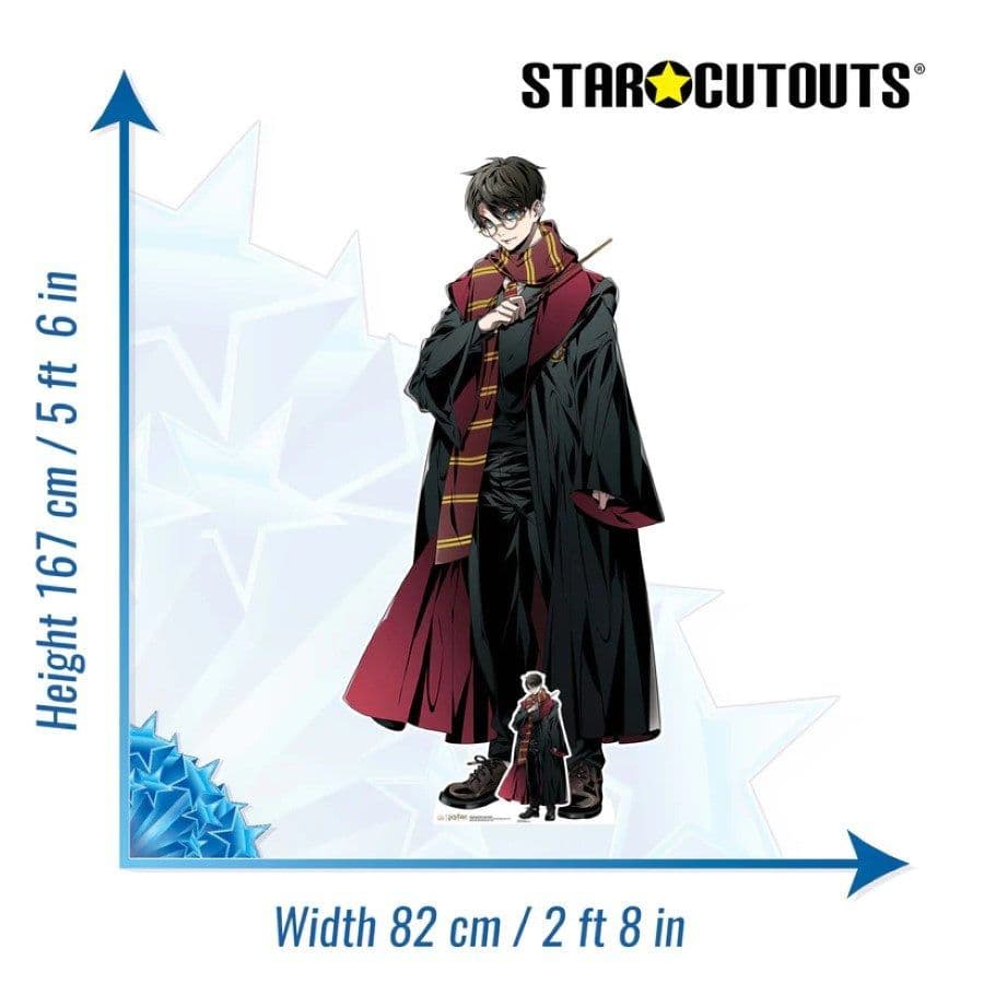 HARRY POTTER ANIME STYLE LIFE SIZE CARDBOARD CUT OUT