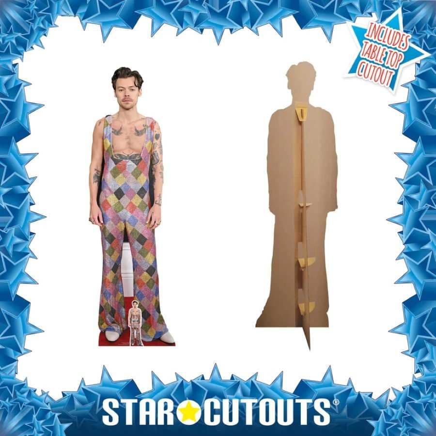 HARRY STYLES IN DUNGAREES LIFE SIZE CARDBOARD CUT OUT