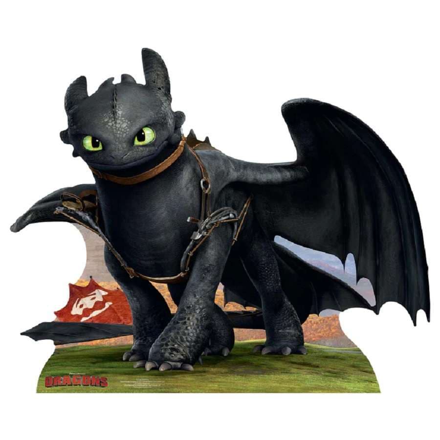 HOW TO TRAIN YOUR DRAGON TOUTHLESS DRAGON CARDBOARD CUT OUT