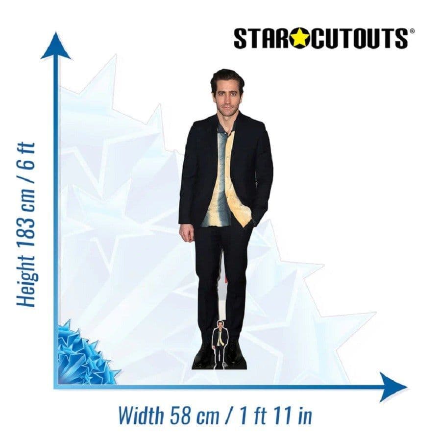 JAKE GYLLENHAAL IN BLACK SUIT LIFE SIZE CARDBOARD CUT OUT