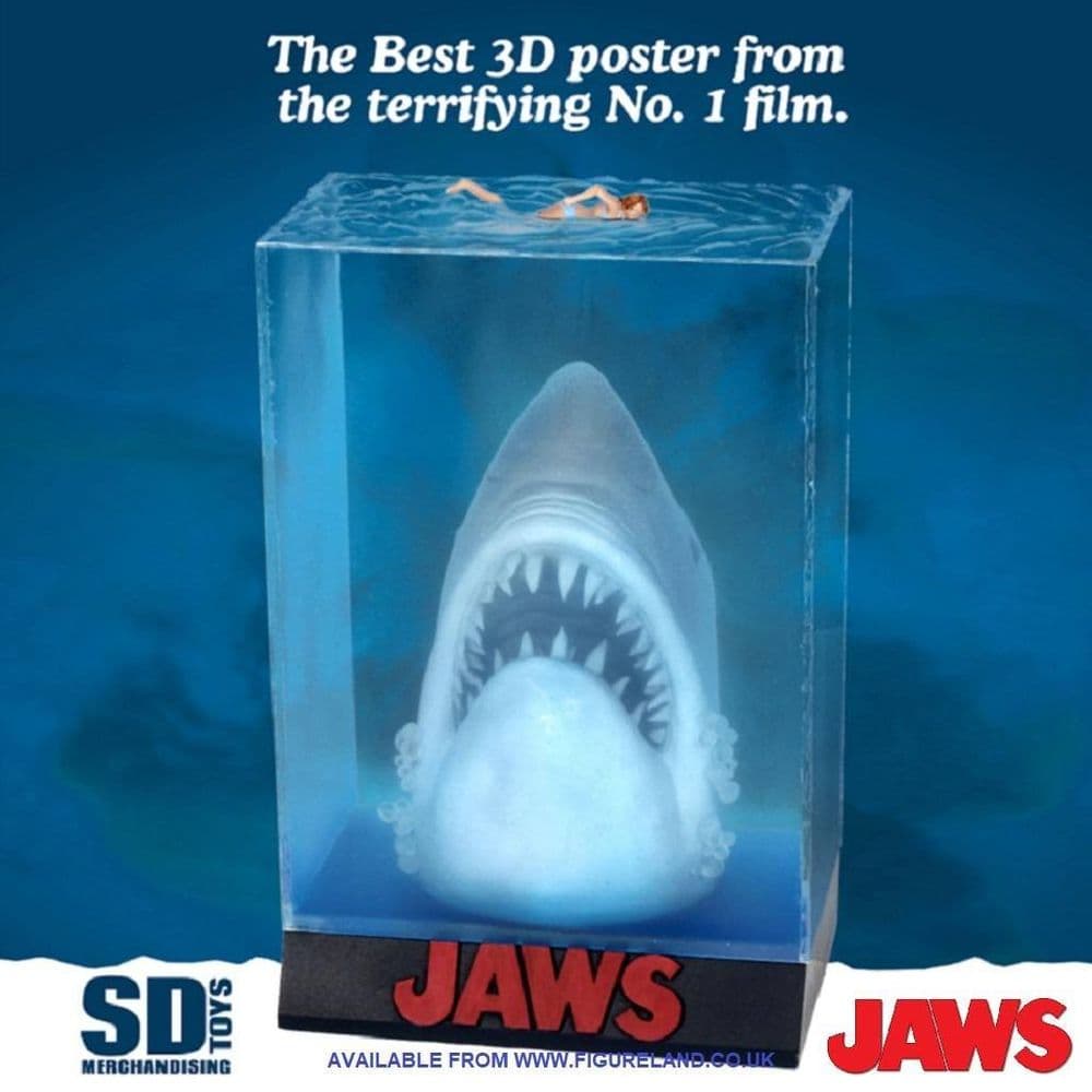 JAWS 3D MOVIE POSTER DIORAMA FROM SD TOYS