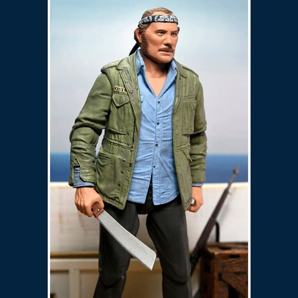JAWS 50TH ANNIVERSARY ULTIMATE SAM QUINT 7" SCALE ACTION FIGURE FROM NECA