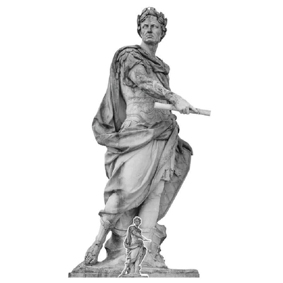 JULIUS CAESAR STATUE LANDMARK CARDBOARD CUT OUT